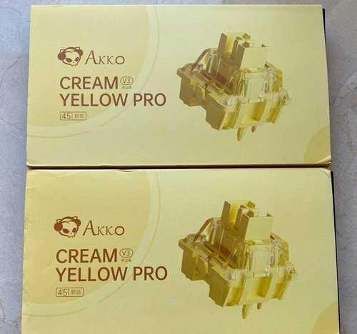 Akko v3 pro cream yellow 45шт (Новые)