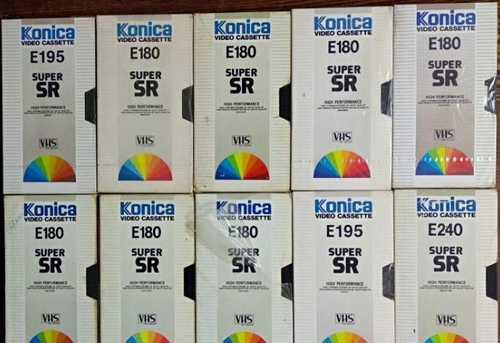 Видеокассеты Konica VHS 10 штук Одним лотом