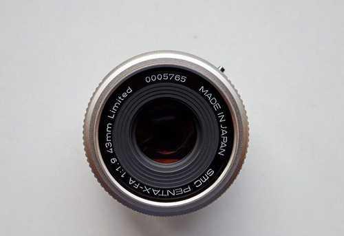 Объектив SMC Pentax-FA 43mm f/1.9 Limited