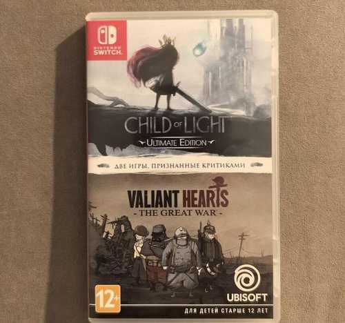 Valiant Hearts & Child of Light Nintendo switch