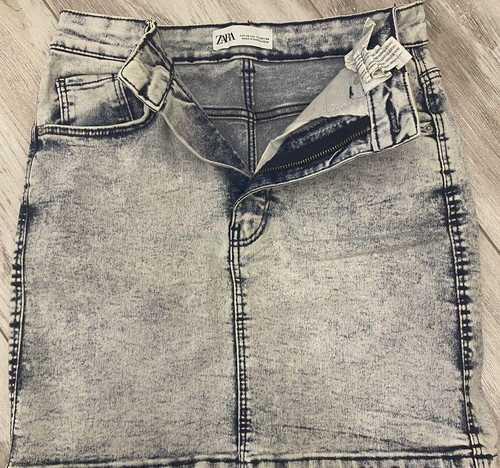 Юбка джинсовая zara и bershka