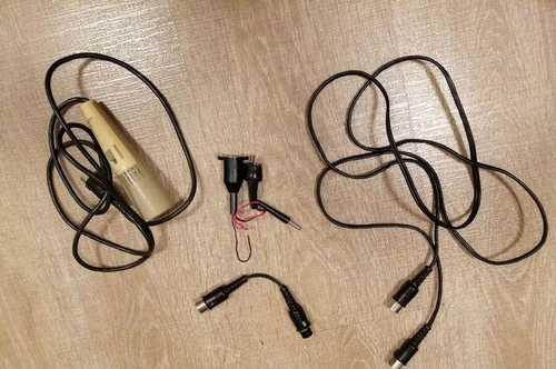 Микрофон и кабели для советской аудио техники СССР