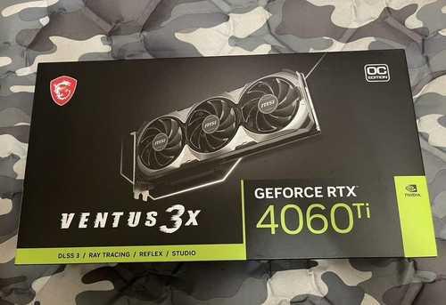 New видеокарта Ситилинк Msi rtx 4060ti ventus 3x