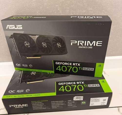 Видеокарта asus RTX 4070 Ti super Prime OC 16 гб