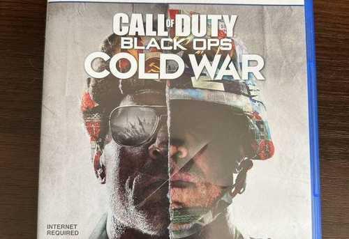 Диск Сall of Duty black ops cold war PS5
