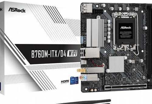 Материнская плата asrock B760M-ITX/D4 wifi, LGA 17