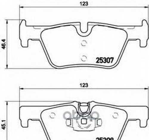 Колодки тормозные дисковые зад Brembo 1533