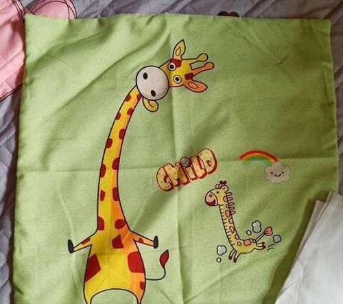 Наволочка декоративная на подушку Жирафы
