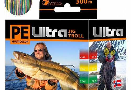 Шнур aqua PE ultra multi JIG troll (20) 0,30mm300m