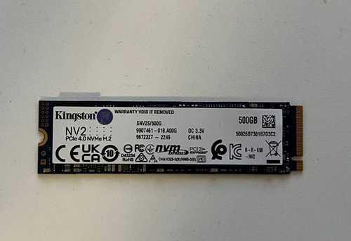SSD M.2 накопитель Kingston NV2 500GB