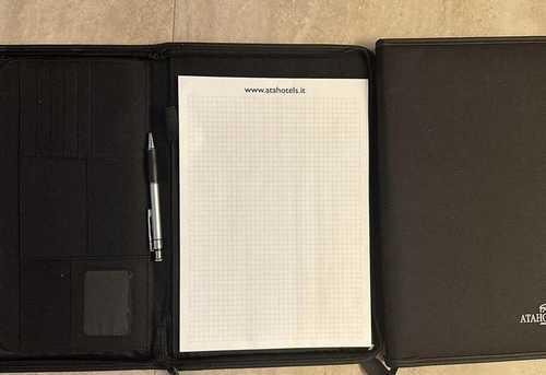 Папка органайзер с блокнотом и ручкой