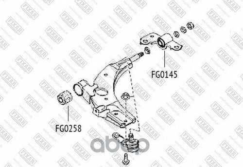 Сайлентблок рычага KIA spectra 04- перед.подв.п