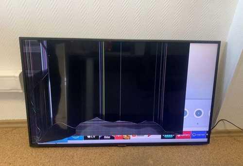 Телевизор Samsung UE43RU7200U разбитый