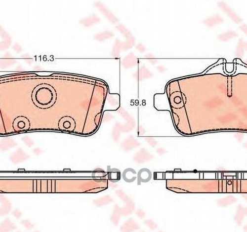 Колодки тормозные дисковые зад mercedes benz