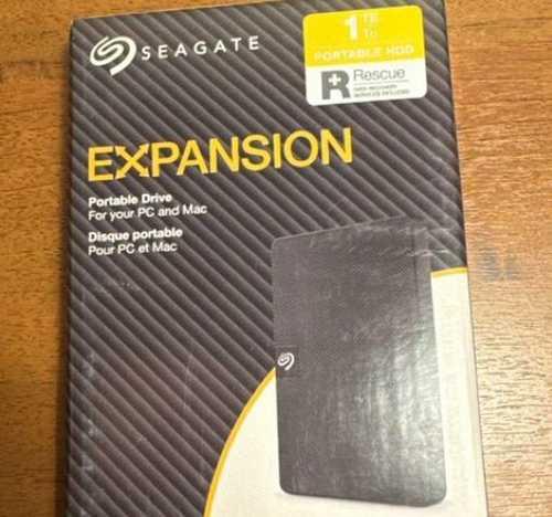 Seagate 1 тб Внешний жесткий диск черный