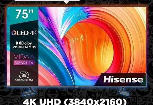 Qled телевизор 75" Hisense 75A7GQ Ultra 4K новый