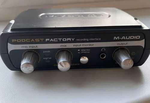 Звуковая карта M-Audio Fast Track USB + микрофон