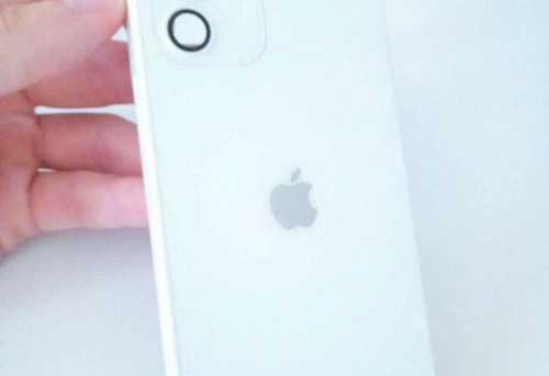Чехол iPhone 13 (стеклянный белый с трещиной)