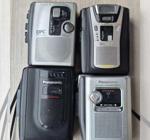 4 диктофона Sony и Panasonic. Под ремонт