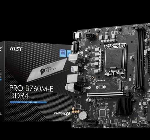 Материнская плата MSI pro b760m-e ddr4 LGA 1700