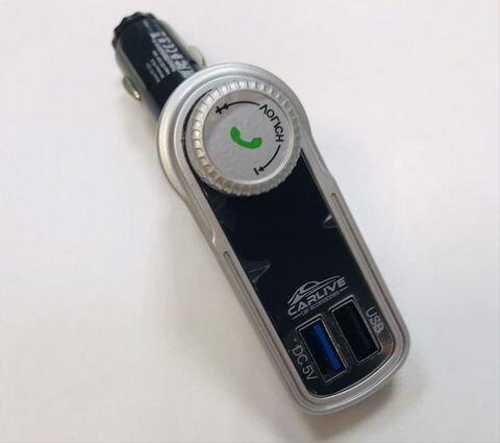 MP3 FM Modulator Bluetooth 2-USB TF AUX, 2.4A G21