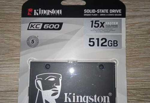 SSD диск Kingston KC600 512 гб 2.5" SATA