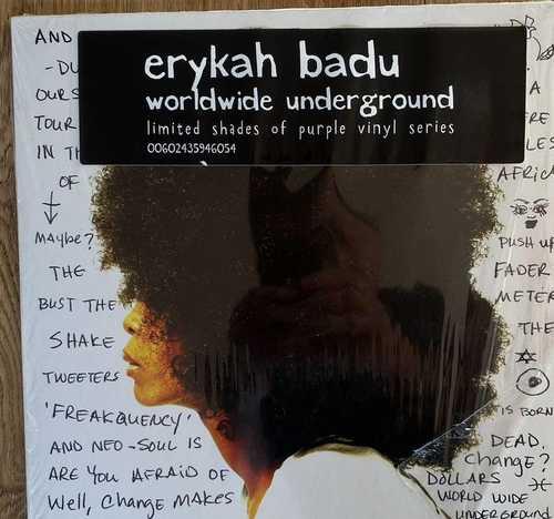 Винил Erykah Badu - WorldWide UnderGround (Лимит)