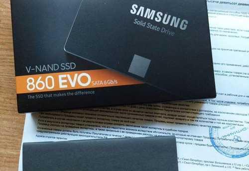 Ssd Samsung 860 evo 500gb на гарантии