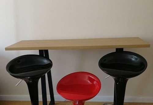 Барный стол и стулья бу