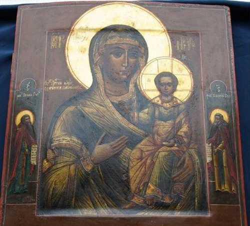 Икона Матери Божией «Одигитрия Смоленская». xviiiв
