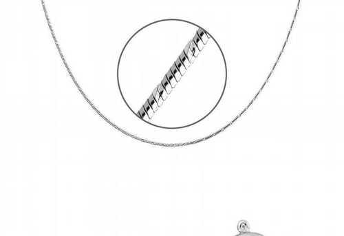 Серебряная цепочка «Шнурок» с алмазной гранью