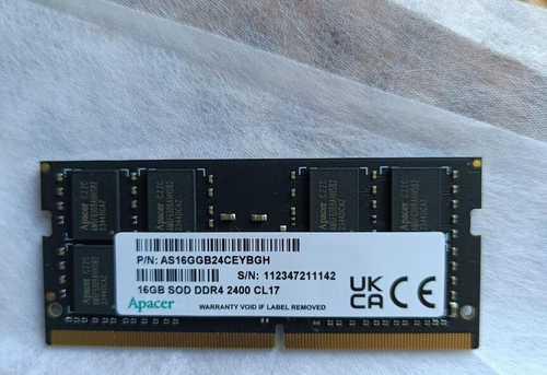 Оперативная память Apacer ddr4 16gb для ноутбука