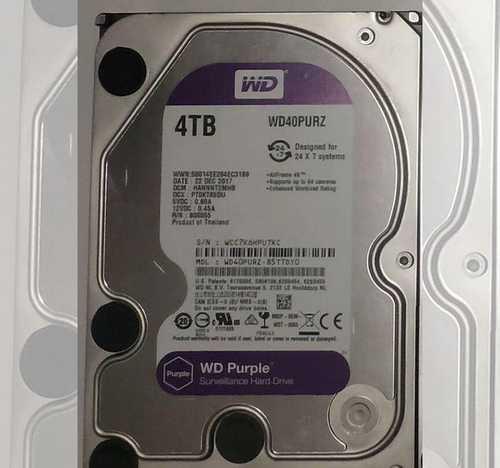 HDD диск WD40purz 4 TB SATA3 3,5