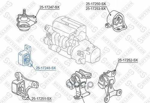 25-17248-SX опора двигателя Honda CR-V 01-06/E