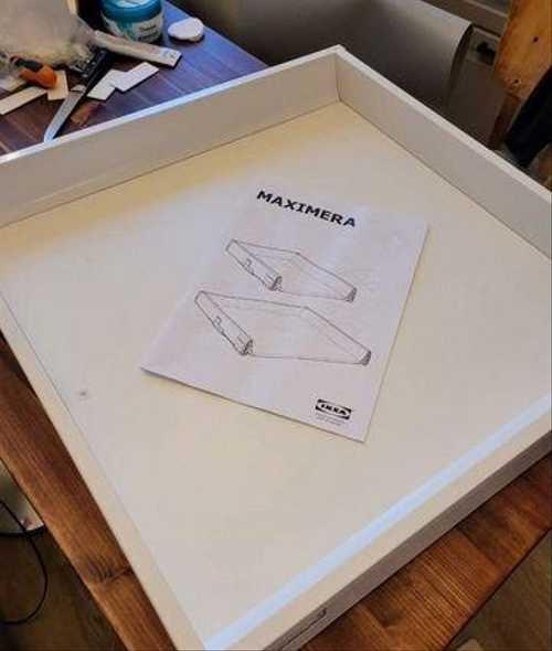 IKEA maximera ящик низкий 60*60 с белой панелью