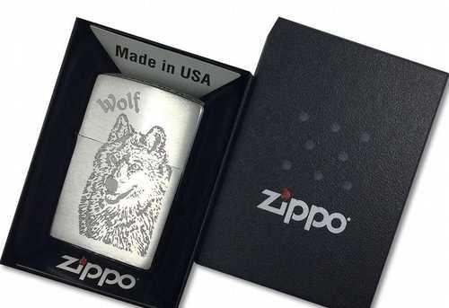 Зажигалка Zippo 200 Wolf Оригинал Новая