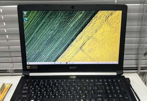 Ноутбук 15.6" Acer Aspire 7 A715-71G, 1128 ГБ, Core i5-7300HQ, RAM 6 ГБ, GeForce GTX 1050 2 ГБ