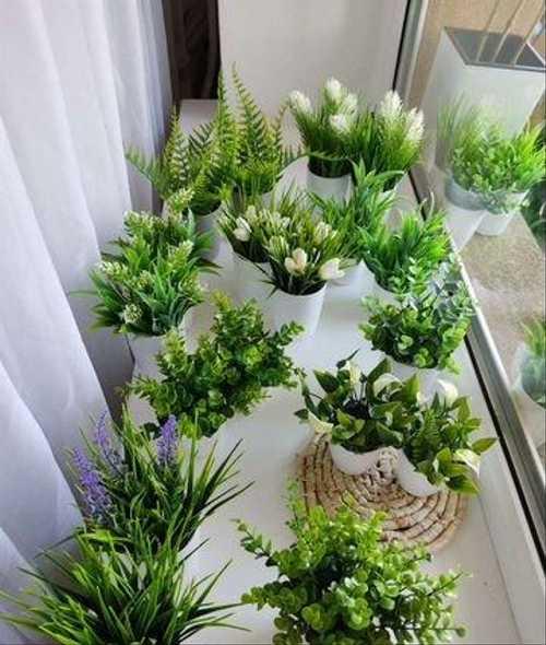 Искусственная зелень, декоративные растения, цветы