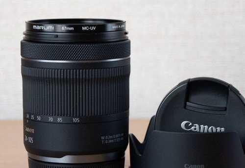Canon RF 24-105MM F4-7.1 IS STM + бленда EW-73D
