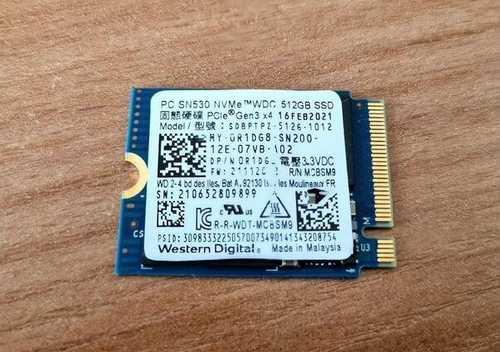 SSD WD M2 nvme Western Digital SN530 512 GB