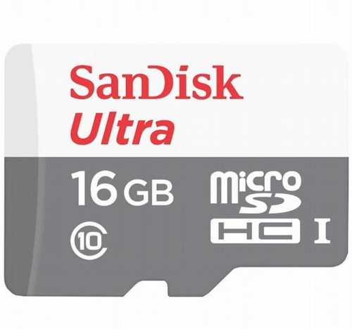 Карта памяти microSD 16 Гб SanDisk (флешка)