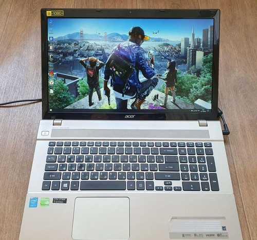 Acer 17.3-FullHD i7-4702MQ nvidia-750M-4гб DDR3-8г