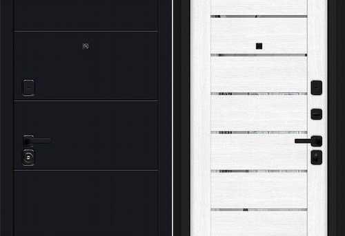 Дверь лофт входная черная