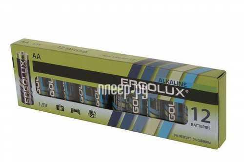 AA - Ergolux Alkaline LR6 BP-12 12 штук