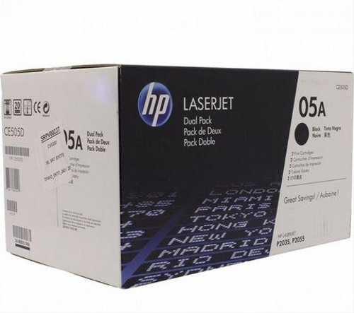 Лазерный картридж HP 05A в сдвоенной упаков 110383