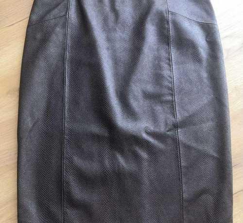 Юбка-карандаш Zara basic экокожа Xl