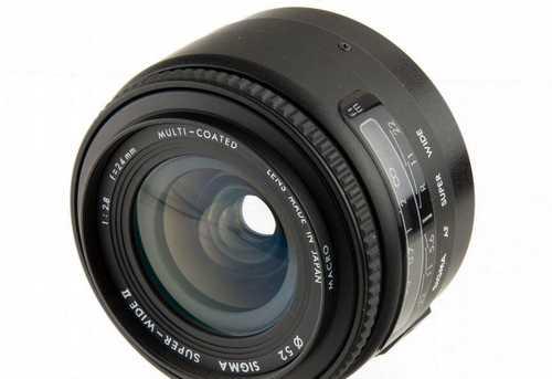 Объектив Sigma Super-Wide II 24mm 2.8 AF Canon EOS