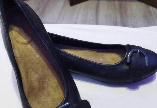 Балетки натуральная кожа clarks