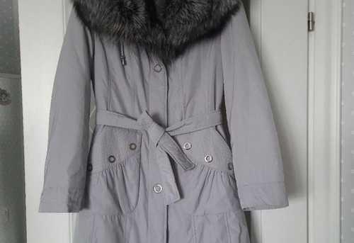 Пальто женское зимнее 42-44 на меховой подкладке