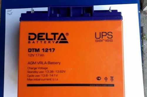 Аккумулятор гелевый 12V,17Ah,Delta DTM